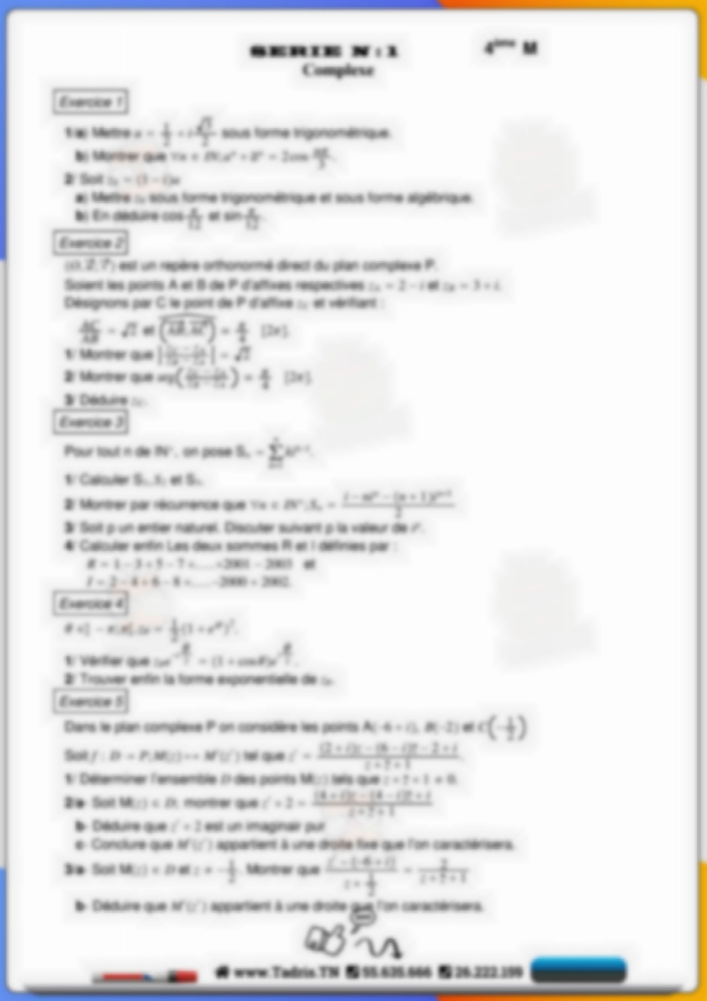 ≡ Notion de suite réelle — Bac Mathématiques ( Mathématiques ) — Tadris ...