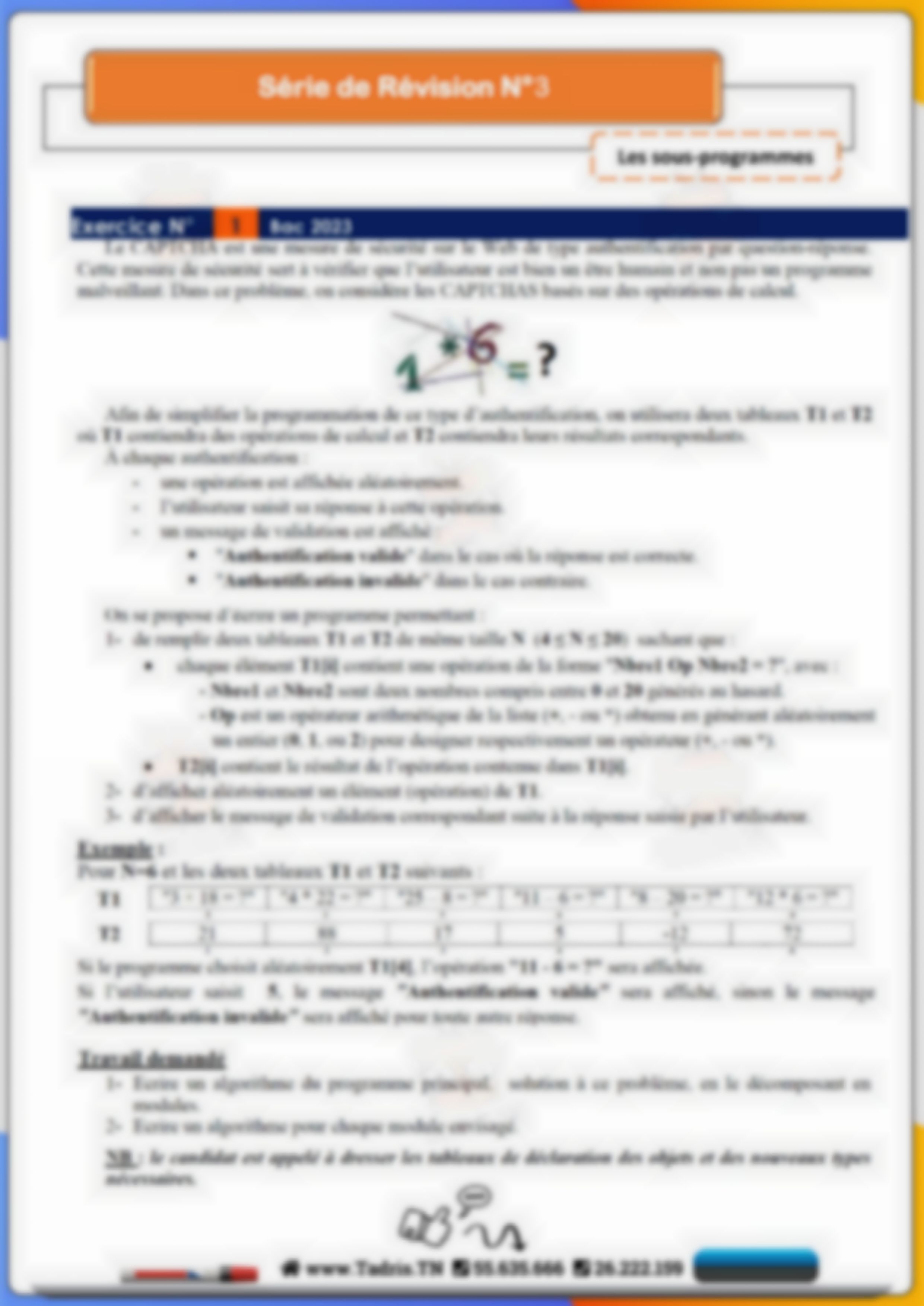 ≡ Python — Informatique Bac Sc Exp — Tadris Tn ⚡ Dourous Da3m And Tadarok Étude En Ligne 🏆