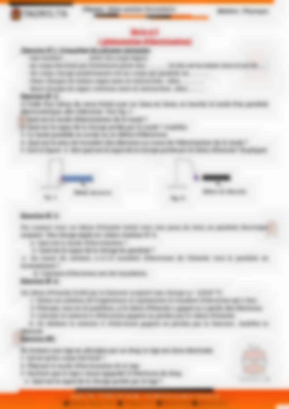 ≡ 1ᴱ̀ᴿᴱ année ( Physique 2022-2023 ) — Tadris.TN ⚡ Dourous Da3m ...