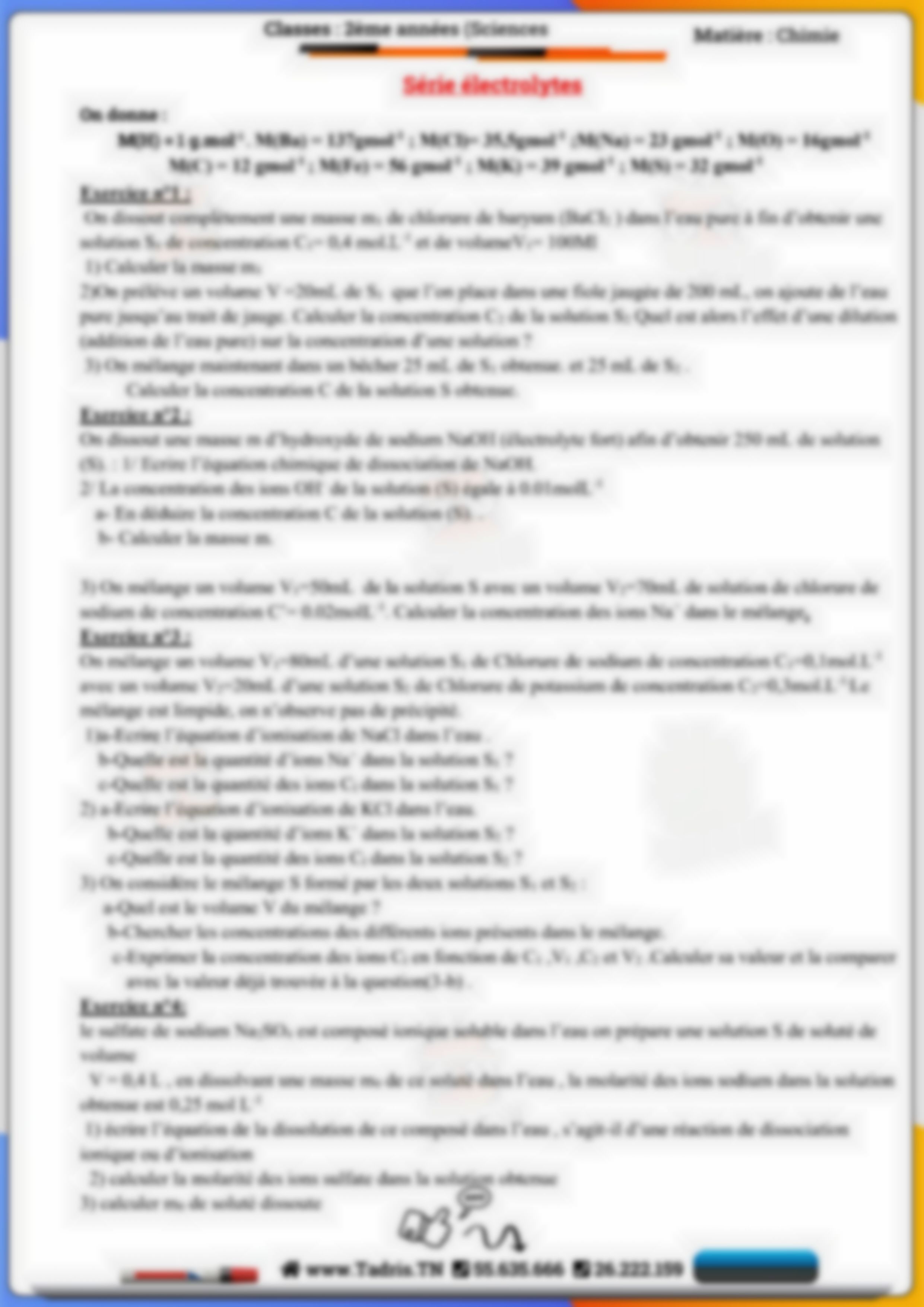 ≡ Modèle de l’atome — 2ème années Sciences ( Physique ) — Tadris.TN ...