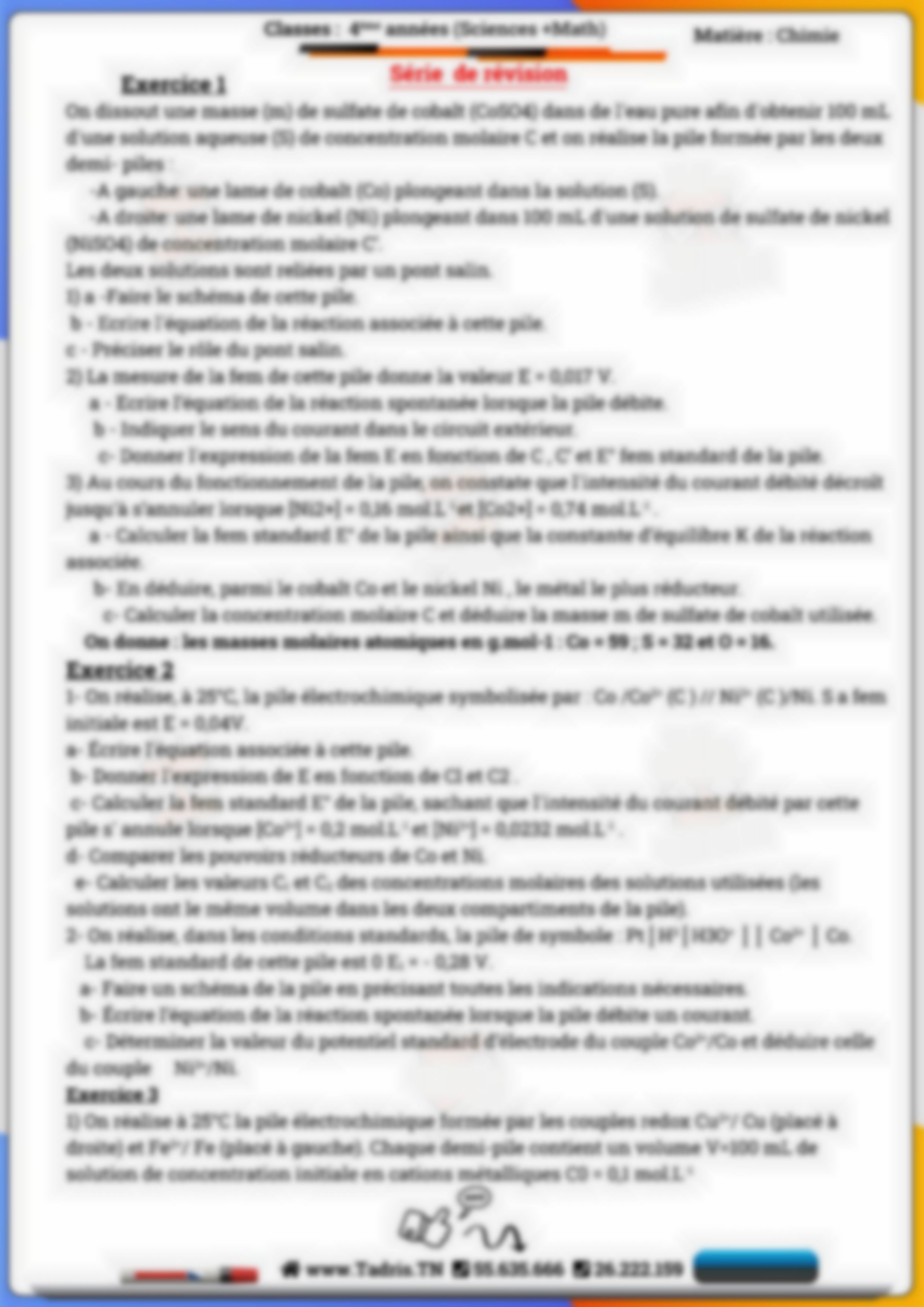 ≡ Bac Mathématiques ( Physique 2023 2024 ) — Tadris.TN | DOUROUS DA3M ...