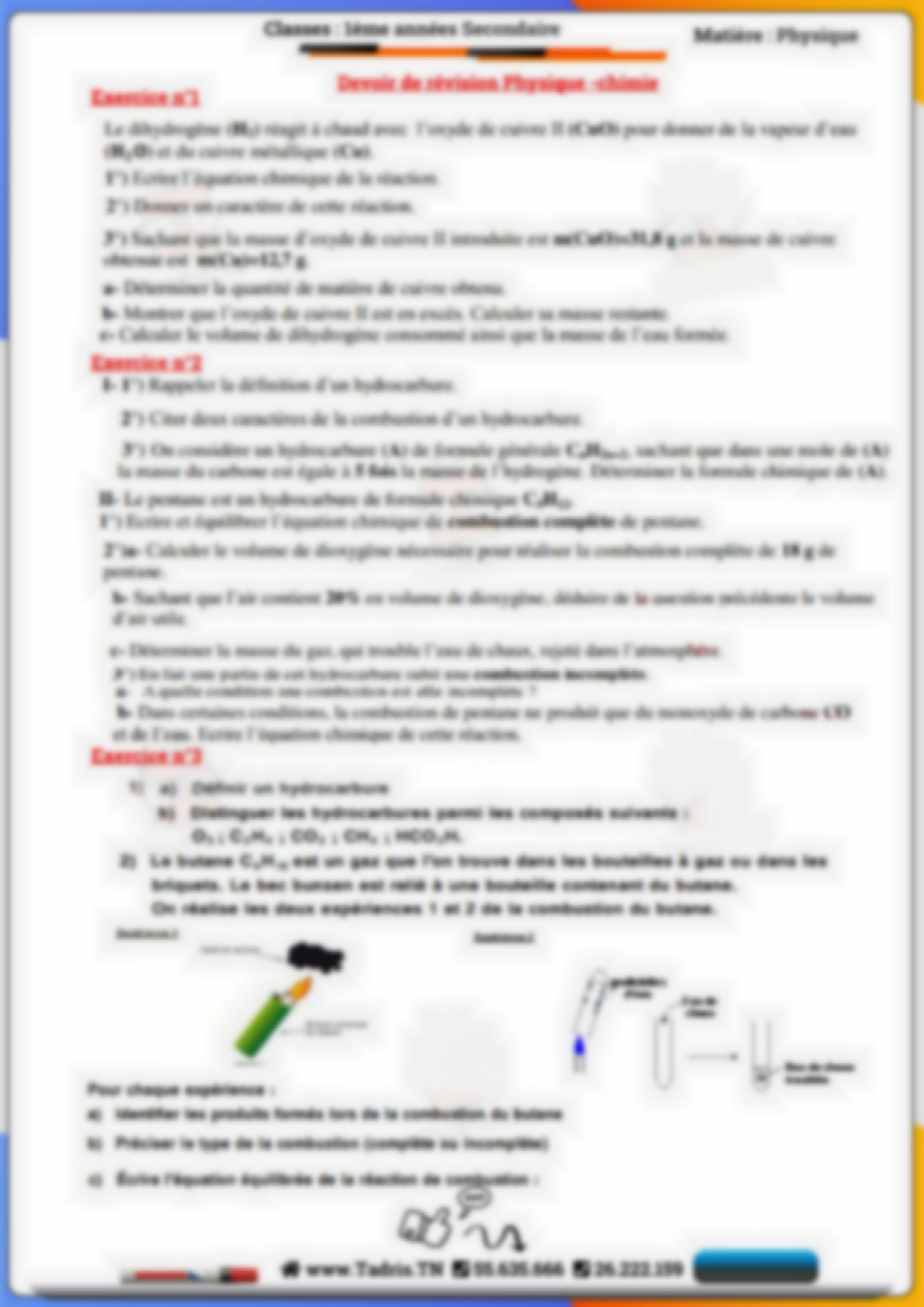 ≡ Enregistrement–2023—2024 – mai — 1ᴱ̀ᴿᴱ année ( Physique ) — Tadris.TN ...