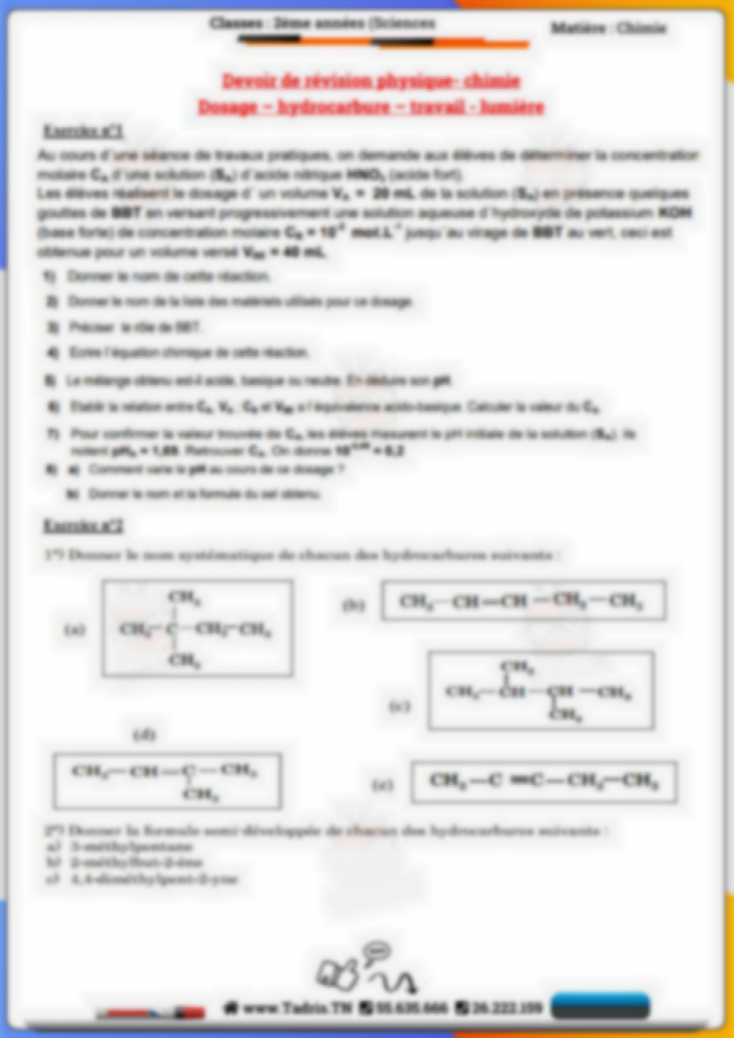 ≡ 2ème années Technologie de l’informatique ( Physique 2023 2024 ...